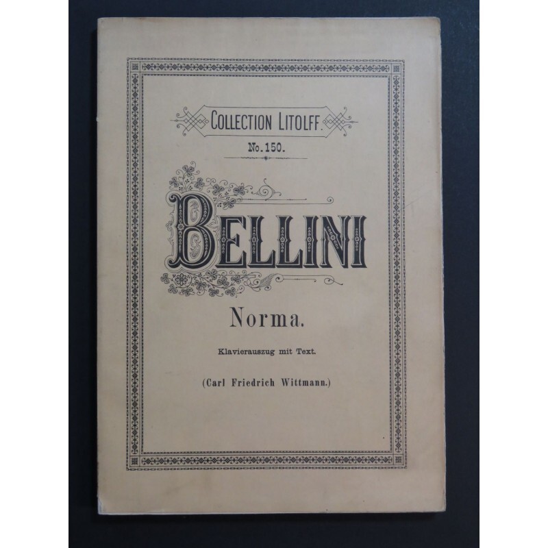 Bellini Vincenzo Norma Opera Singer Piano | eBay