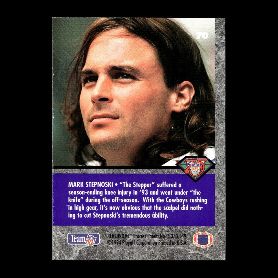 Mark Stepnoski 1994 Playoff Contenders Dallas Cowboys #70 R323D 54 | eBay