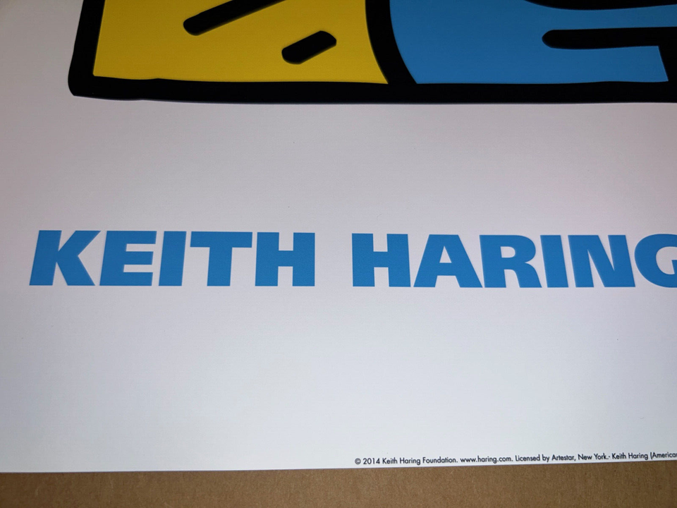 KH10 by Keith Haring Art Print Hugging Hug Baby Poster Out of Print ...