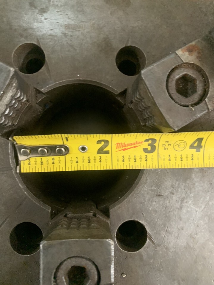 Buck Chuck 3 Jaw 10" True Adjust Chuck Plain Back 2 piece Jaws 2.5 ...