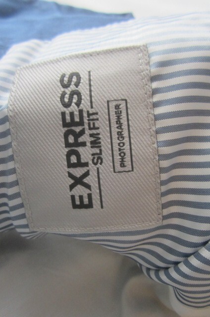 Preowned Men's Size 41 Blue EXPRESS Sports Suit Jacket with Size 31 X ...