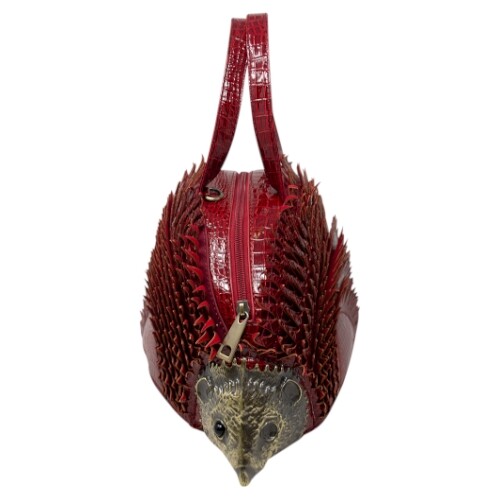 Ladies Croc Effect 3d Hedgehog Shaped Hand Bag Women Spacious Fashion ...