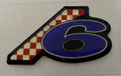 Slant Six - "Checkered /6" Fender / Dash Emblem, Decal | eBay
