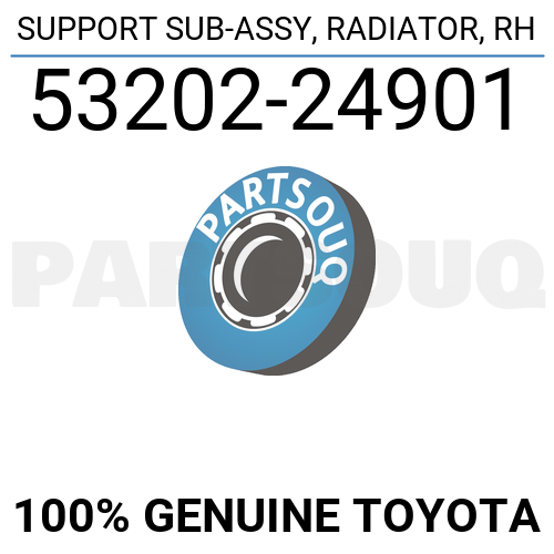 5320224901 Genuine Toyota SUPPORT SUB-ASSY, RADIATOR, RH 53202-24901 | eBay