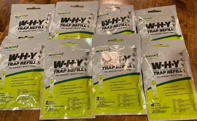 8 Packs Rescue WHY Trap Refill 2 week supply wasps hornets ...