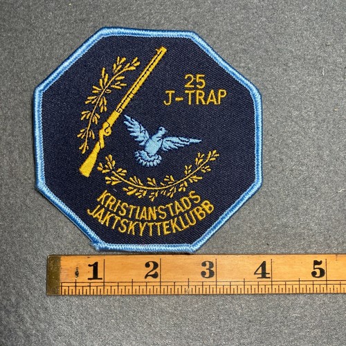 Kristianstads Jaktskytteklubb Sweden Gun Shooting Range Patch 25 J-Trap ...