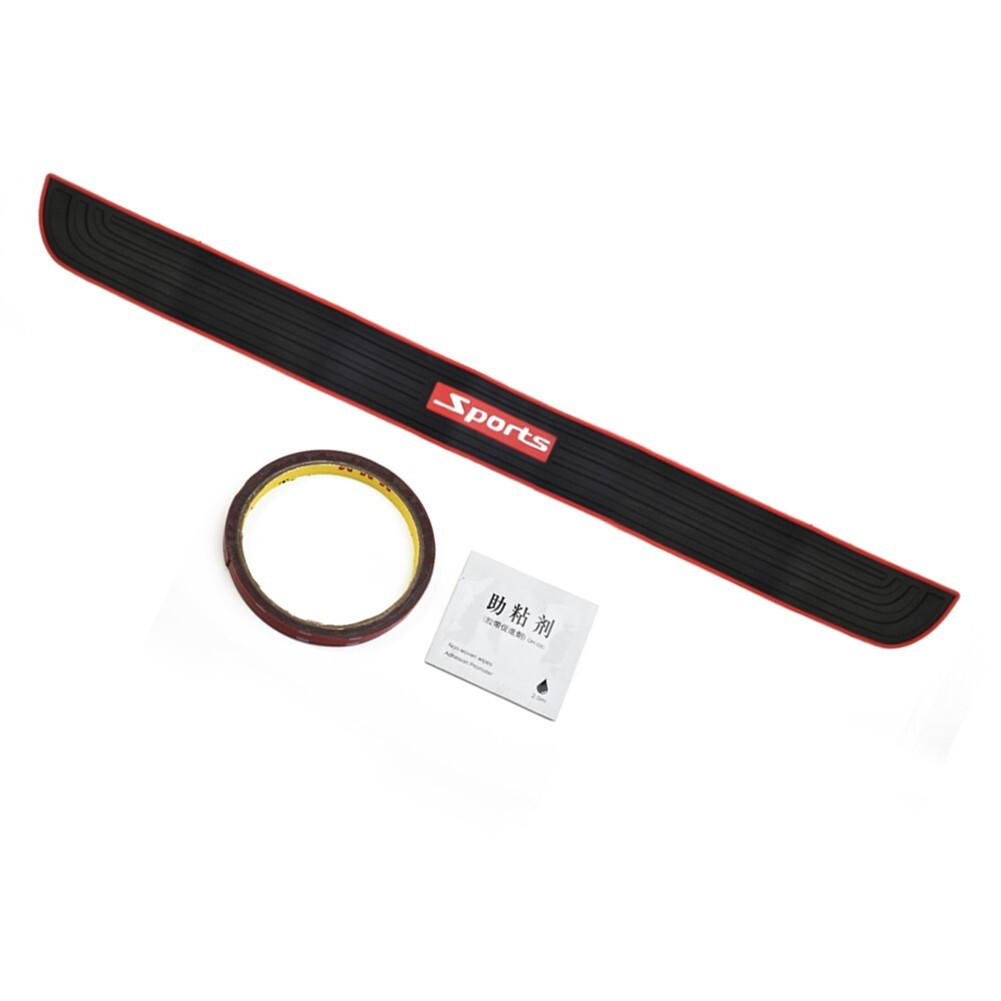 Door Sill Strip 90cm 90cm x 7cm Auto Black & Red Pad Sill Trunk | eBay UK