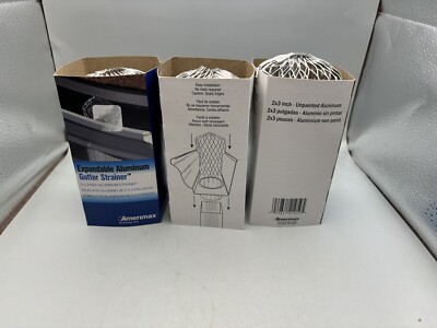 Aluminum Gutter Strainer Expandable Amerimax 3" Gutter Strainer lot of ...