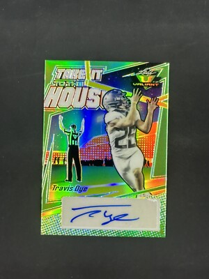 2022 Leaf Valiant Travis Dye Autograph Green Take It To The House /40 ...