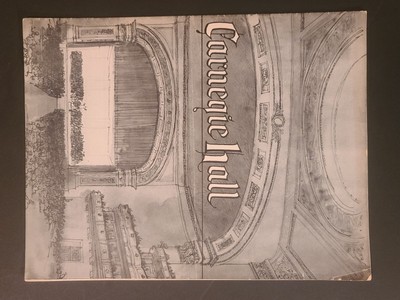 1962-1963 CARNEGIE HALL Program Magazine Booklet Christmas Eve Concert ...