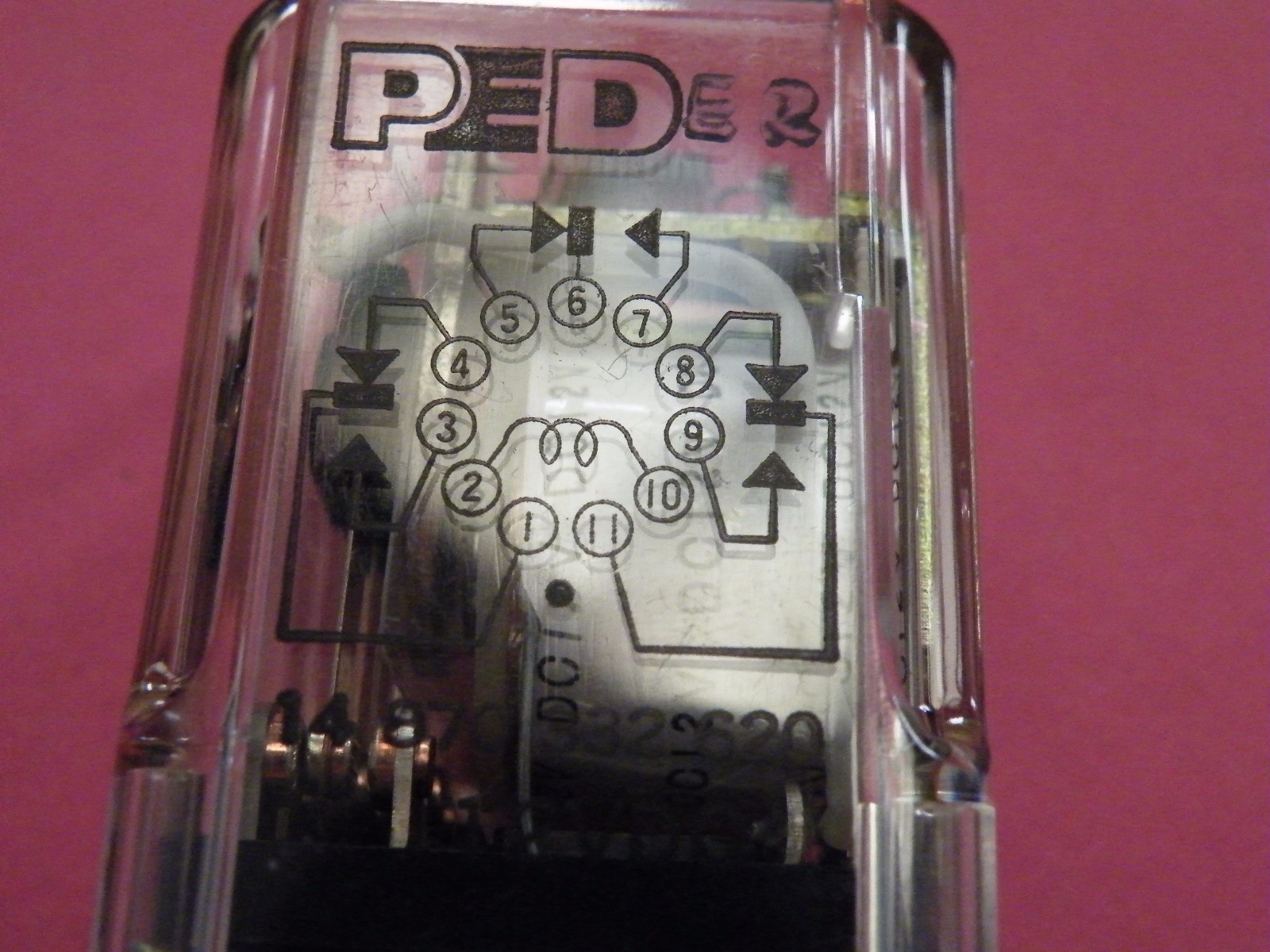 Plug in 11 Pin (Round Pin) 12v 10A Relay 3PDT PED Industrial or Classic ...