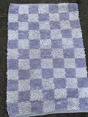 Chunky Loop Cotton Bath Rug Chenille Soft Shaggy Bathroom Mat Rugs ...