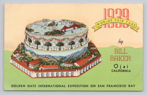 1939 World's Fair Cake 1000 Pound Fruit Cake by Bill Baker of Ojai CA ...
