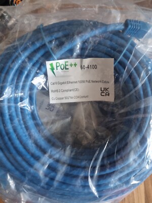 5 x Cat 6 Gigabit Ethernet 100w Poe++ Network Cable | eBay UK