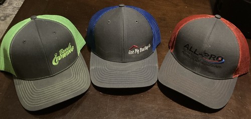 Summer Work Hats Lot of 3 Mesh Back Adjustable Fit | eBay