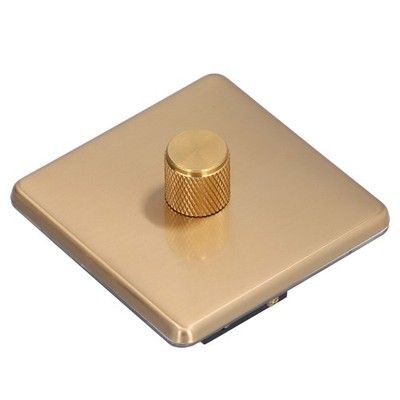 Dimmer Light Switches Elegant Scratch Proof Durable Brushed Brass ...