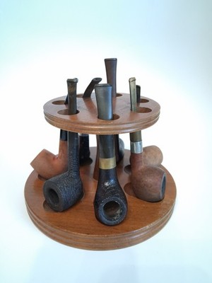 Seven Estate Pipes With Seven Days Of The Week Pipe Stand | eBay