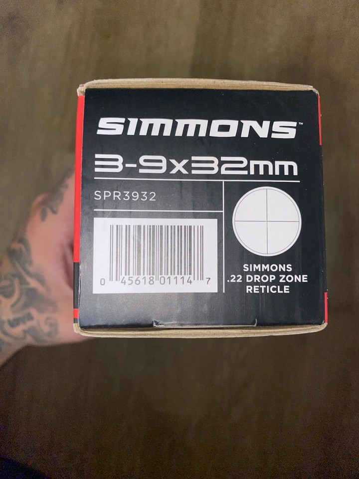 Simmons Pro Rimfire Hunter 3-9x32mm Rifle Scope Optics - SPR3932- NEW ...