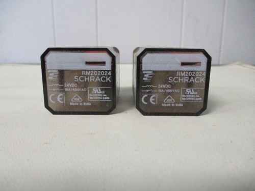 SCHRACK 8-PIN 24VDC 16A SET OF (2) POWER RELAYS RM202024 BOAT MARINE | eBay