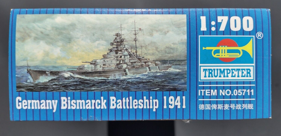 2009 Trumpeter Germany Bismarck Battleship 1941 Model #05711 - 1:700 ...