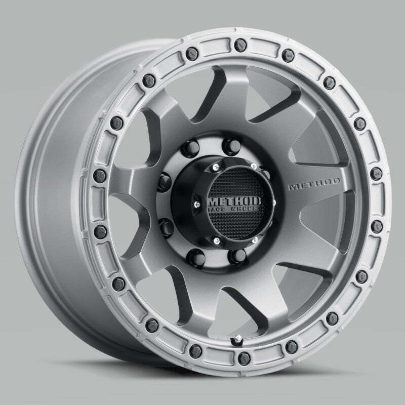 Method MR317 20x9 +18mm Offset 8x6.5 130.81mm CB Matte Titanium Wheel ...