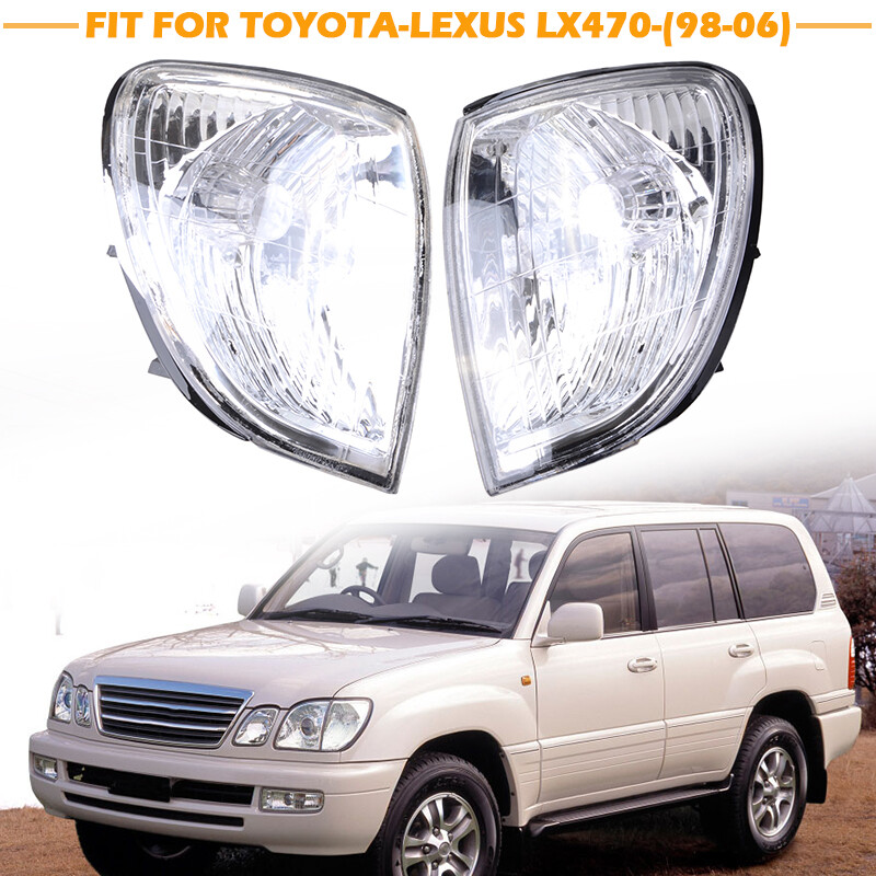 1 Pair Front Corner Turn Signal lamp Light Accessory For Lexus LX470 ...