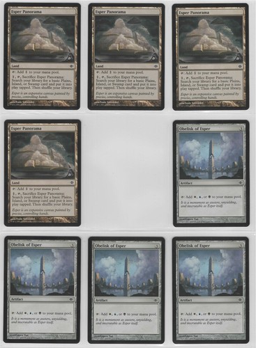 4x Jund Esper Grixis Naya Bant Panorama Obelisk Shards of Alara NM MTG ...