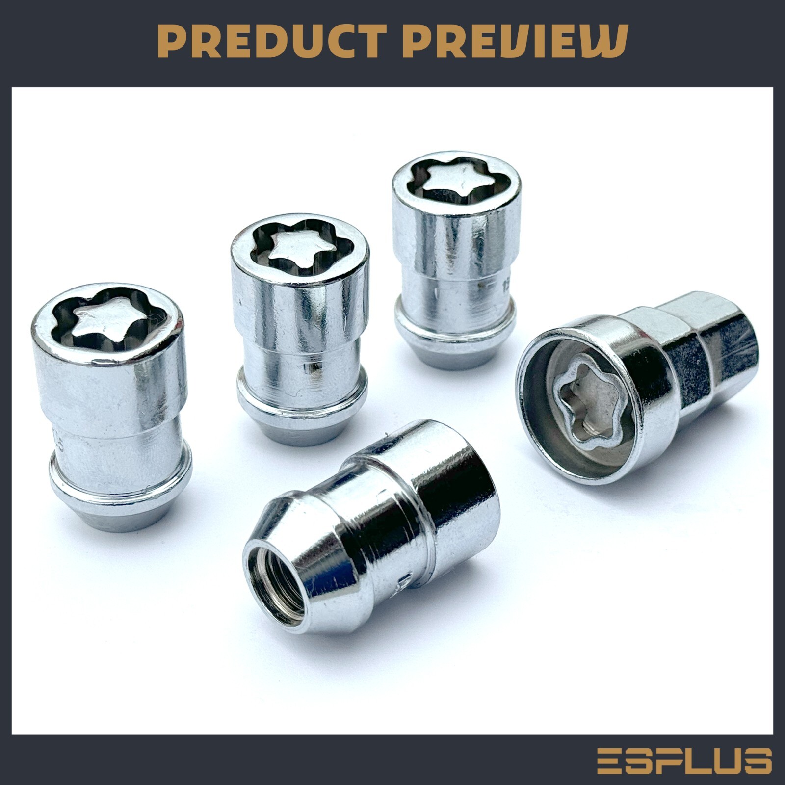 4x Acura Universal Wheel Lock Set 12x1.5 Chrome Fit CSX/ILX/MDX/NSX/TLX ...