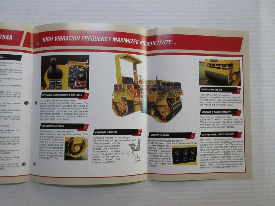 Hypac C754A Vibratory Compactor Sales Brochure | eBay