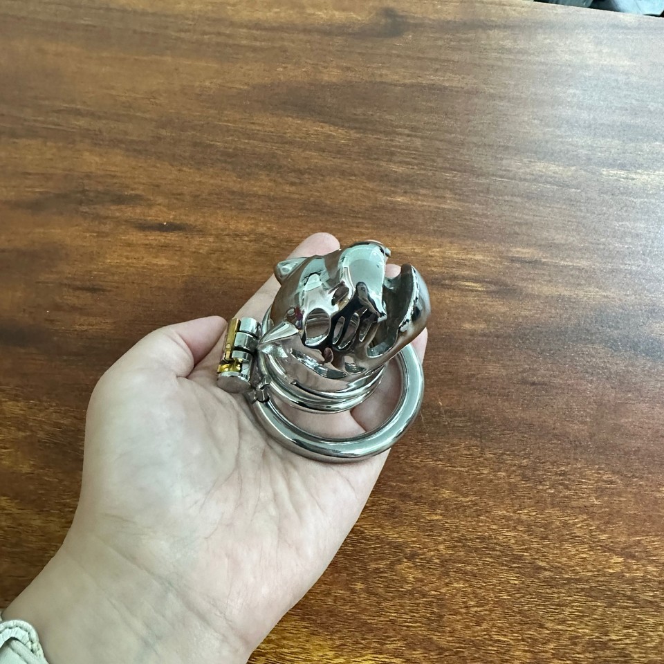 Metal Male Chastity Cage Cock Penis Cage Belt Device Lockable Rings ...