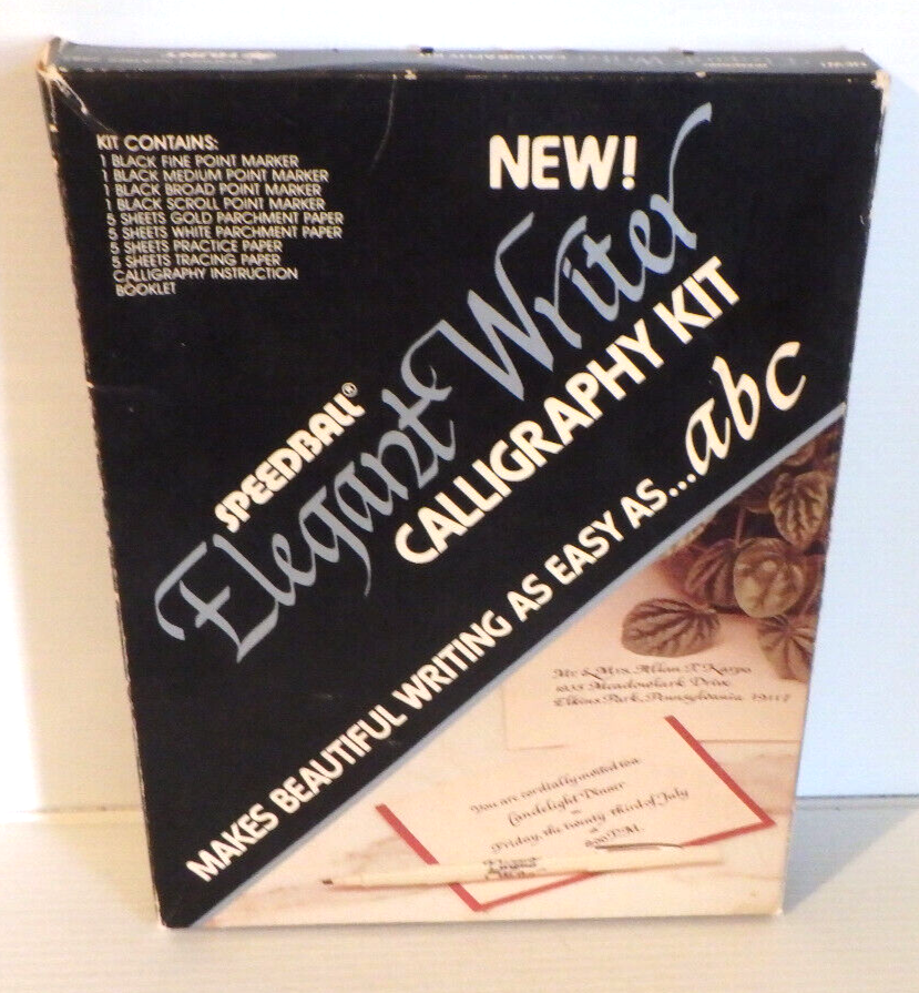 Hunt SPEEDBALL Elegant Writer CALLIGRAPHY Kit - NOB - Shipping Included ...