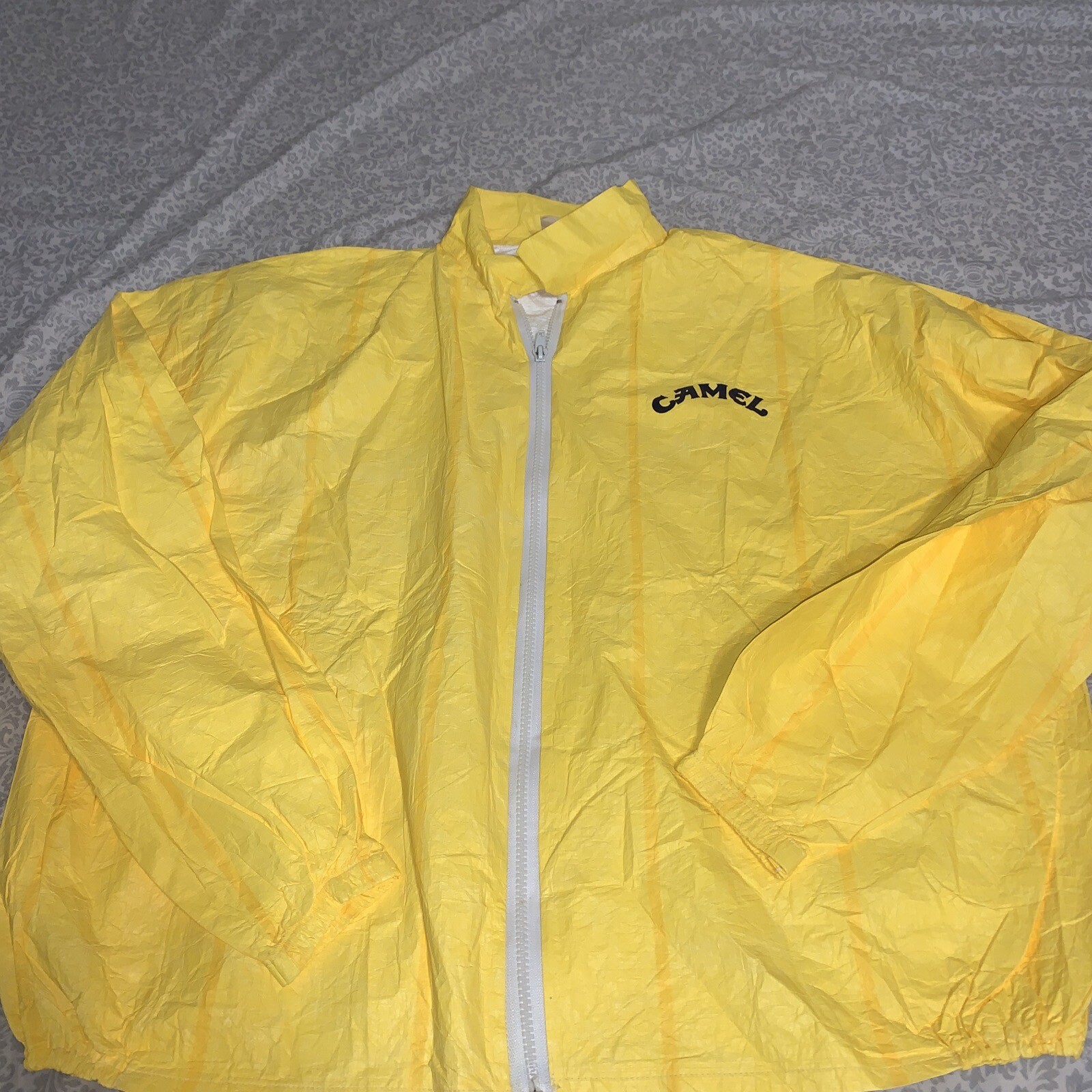 Vintage 1992 Joe Camel Size XL Tyvek Windbreaker Jacket Coat Poncho ...