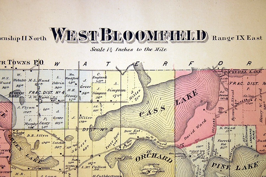 Oakland County Michigan Plat Maps