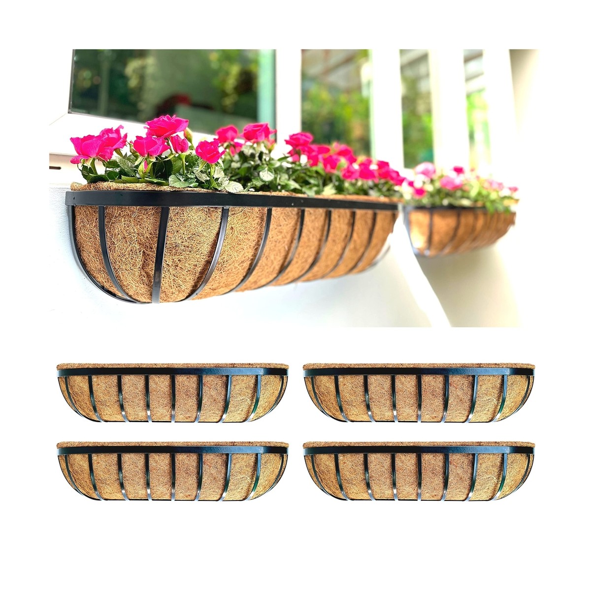 Porch Railing Planter Boxes Over The Railing Planters | Root & Vessel