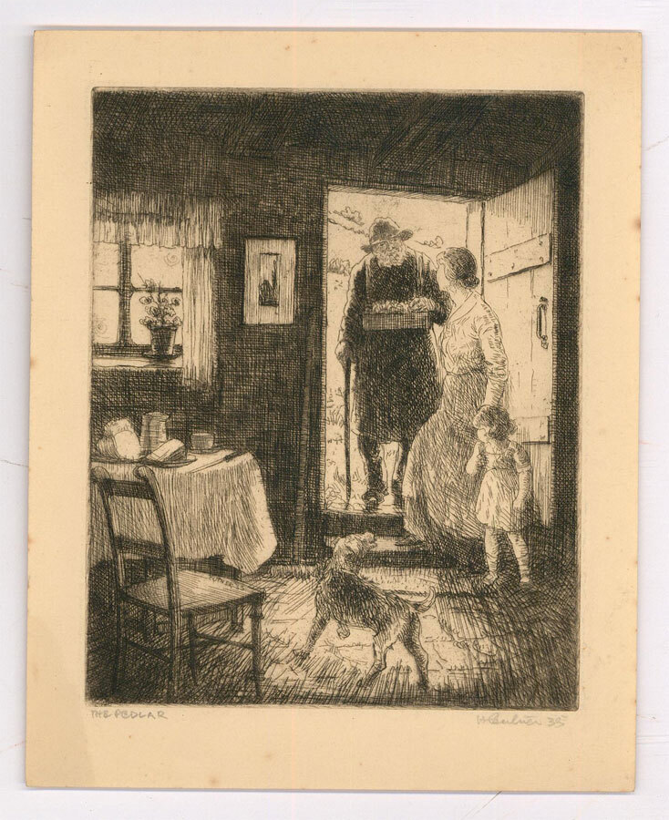 Herbert Cutner (1881-1969) - Mid 20th Century Etching, The Pedlar | eBay