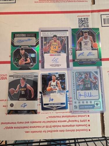 PANINI NBA LOT OF 6 AUTHENTIC AUTOGRAPH CARDS | eBay