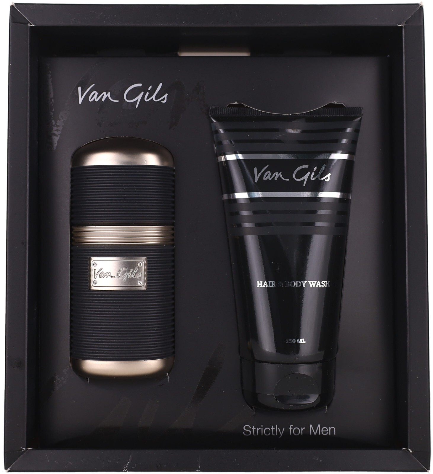 Strictly for Men By Van Gils For Men Set: EDT + Hair & Body Wash 1oz+5. ...