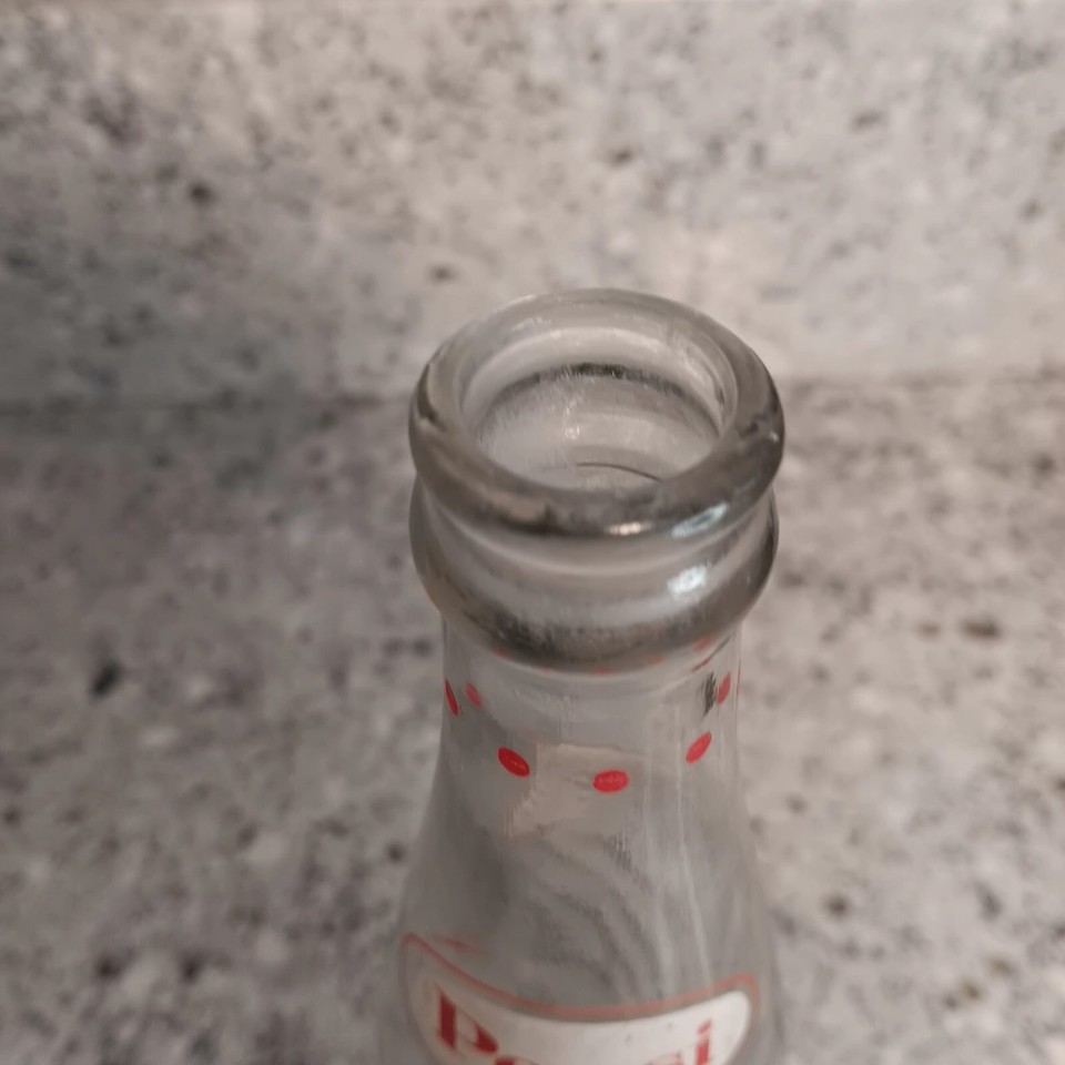 Vintage Pepsi-Cola Glass Swirl Red Dots 10 Oz Soda Pop Bottle | eBay