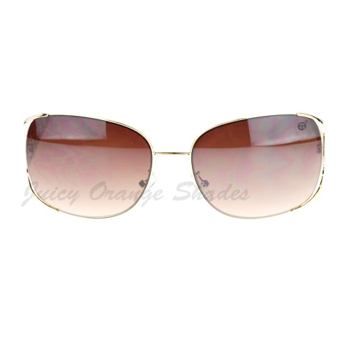 Vintage Fashion Womens Sunglasses Rectangular Open Side Frame | eBay