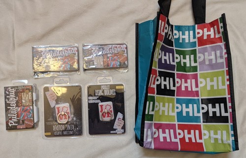 Philadelphia Gift Bag Lot 2 Philly Luggage Tags Magnet Notepad Phone ...
