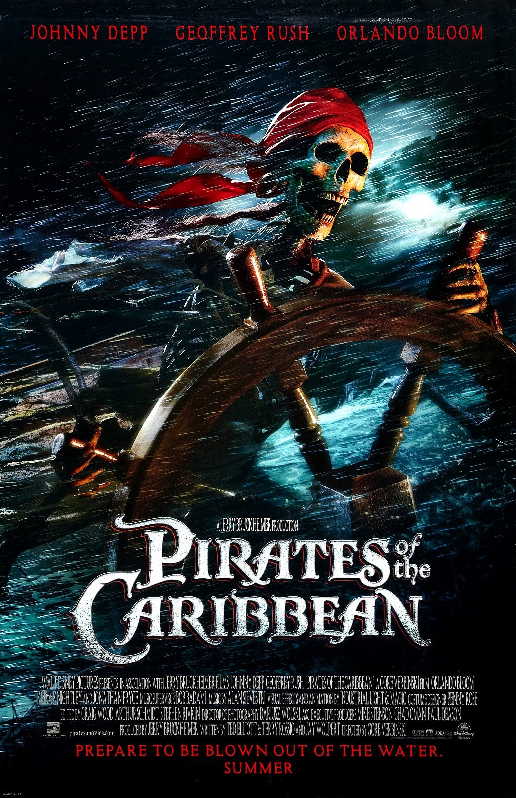 Pirates Of The Caribbean movie poster : 11" x 17" : Skellington Pirate ...