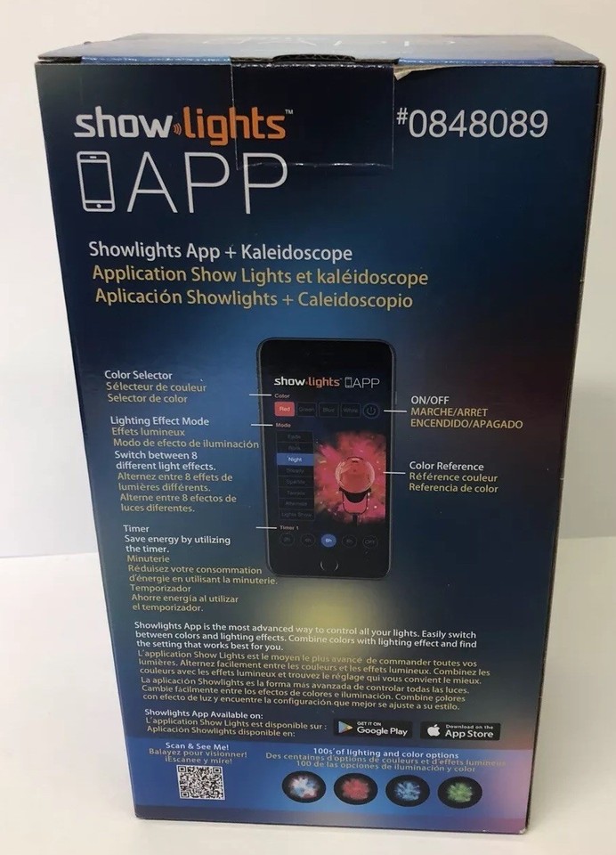 New Christmas Show Lights Kaleidoscope LED Projection Multicolor ...