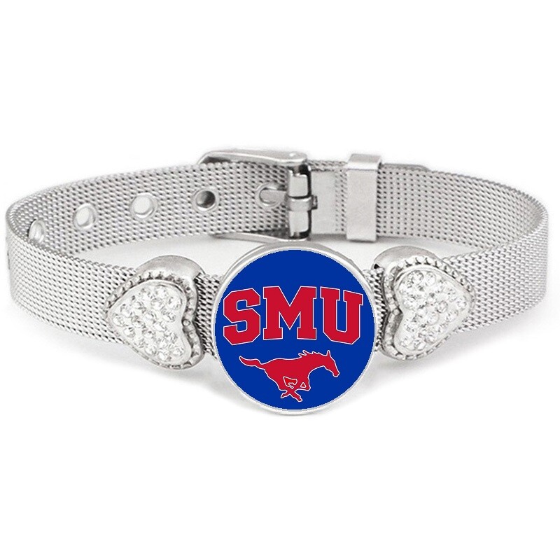 Southern Methodist University SMU Womens Silver Bracelet Jewelry Gift ...