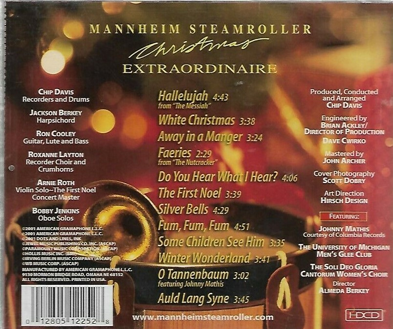 Mannheim Steamroller Christmas Extraordinaire By Mannheim Steamroller ...