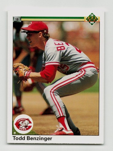 1990 Upper Deck #186 - Todd Benzinger - Cincinnati Reds - NM - ID103 | eBay