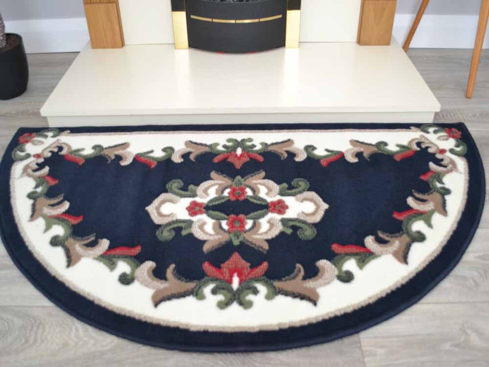 Semi Circle Fireside Rugs Half Circle Round Moon Rug Hearth Pattern ...