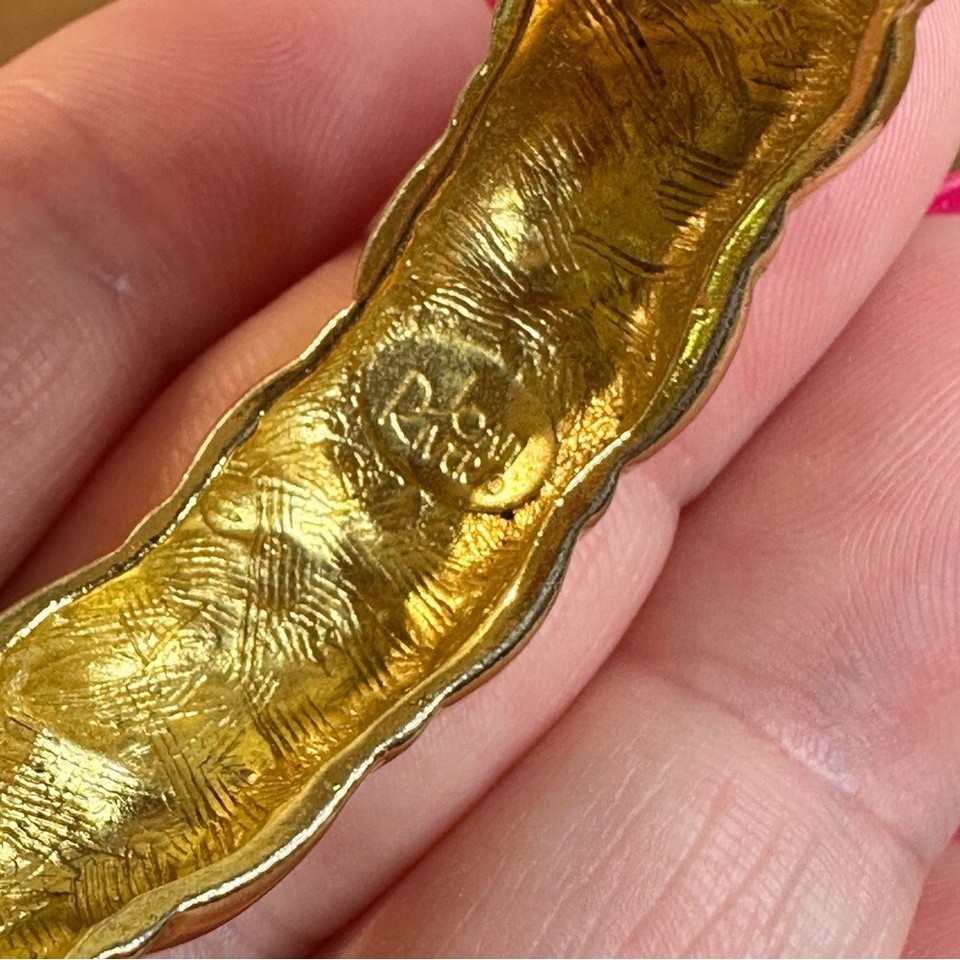 Joan Rivers Vintage Faux Pearl Hinged Clamper Cuff Bracelet Signed | eBay