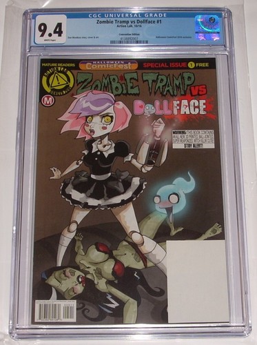 Zombie Tramp Vs Dollface 1 CGC 9.4 1st App Dollface Dan Mendoza Comic ...