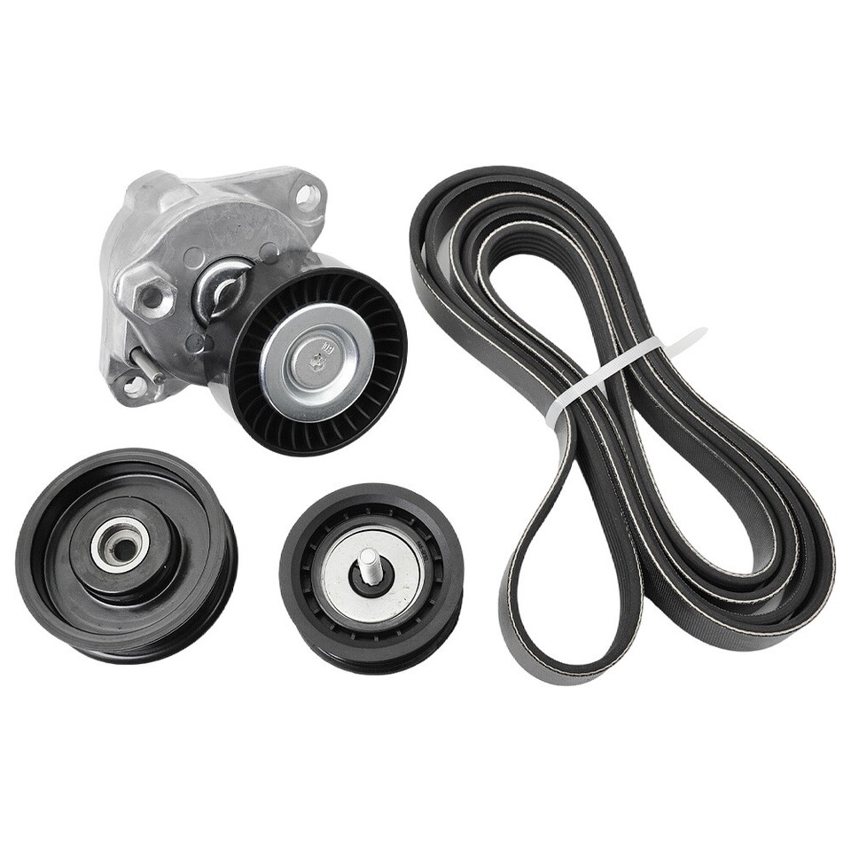 For Mercedes-Benz Engine Drive Belt Tensioner & Idler Pulley Serpentine ...