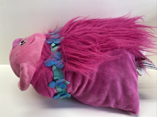 Trolls Pillow Pet Stuffed Plush Pink Poppy 16 x 10.5 | eBay